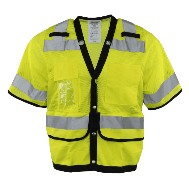 Ironwear 1280 Class 3 Safety Vest w/ Radio Clips & ID Holder - Walmart.com