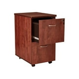 2 Drawers Vertical Wood Composite Lockable Filing Cabinet, Cherry, Letter-Size - Walmart.com