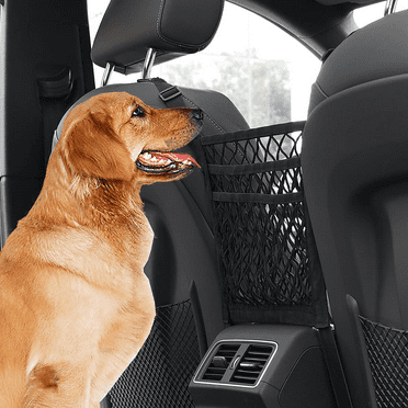 Car Mesh Organizer, Seat Back Net Bag, Barrier of Backseat Pet Kids ...