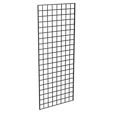 Bonnlo 6' x 2' Wire Grid Panel Tower with T-Base Floorstanding, Wire ...