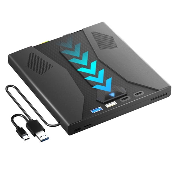 Unidad Óptica Externa 7 en 1 USB 3.0 Tipo C para CD/DVD, Reproductor de ...