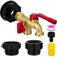 FJSHN-IBC Tote Hose Adapter Dual Outlet Faucets 275-330 Gallon IBC Tote ...
