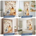 Bathroom Shower Curtain Fall Leaf Retro Letter Background Waterproof ...
