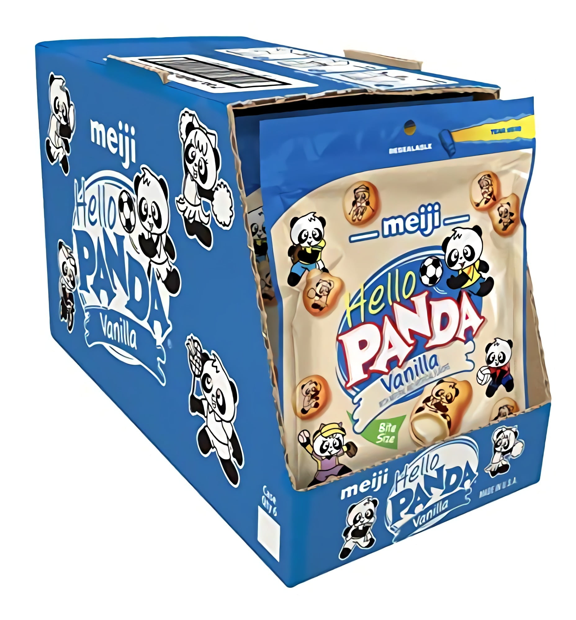 Meiji Hello Panda Cookies, Vanilla Creme Filled - 7 Oz, Pack Of 6 ...