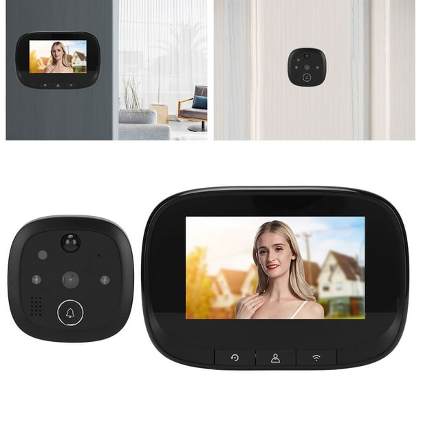Digital Door Viewer, 4.3in HD LCD Screen Smart Peephole Visual With PIR ...