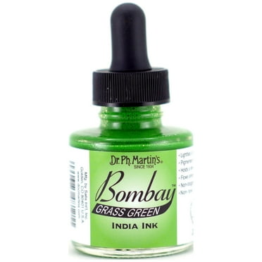 Dr. Ph. Martin's Bombay India Ink Calligraphy Set, 1.0 Oz., Black with ...