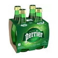Perrier Sparkling Natural Mineral Water, 11 oz Glass Bottles, Pack of ...