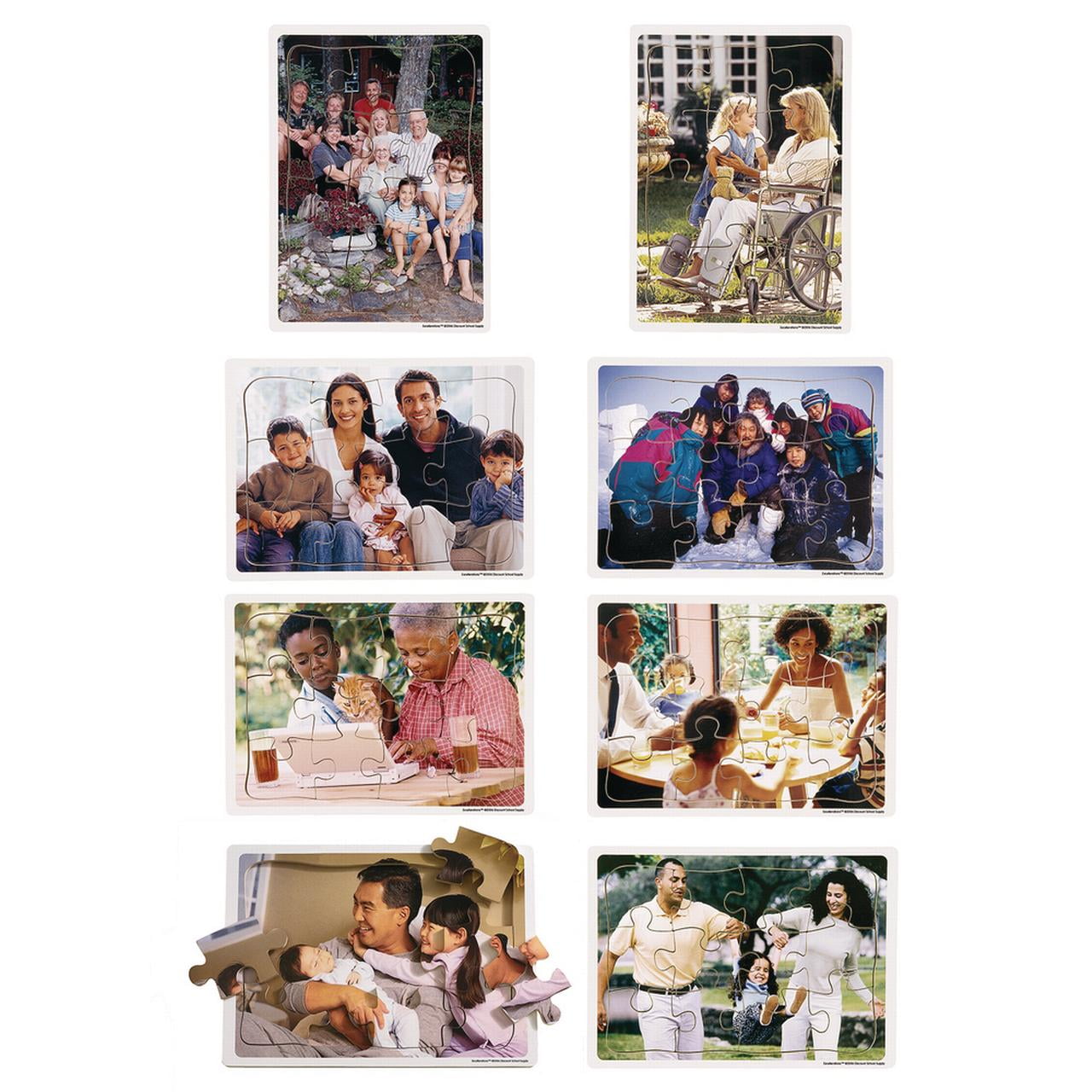 Excellerations? Multicultural Family Puzzles - Set of 8 - Walmart.com