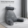 Extra Large Reading Pillow for Sitting in Bed Adult with Detachable ...