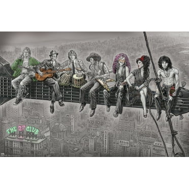 Forever 27 by Scott LoBaido 36x24 Art Print Poster Music Kurt Cobain ...