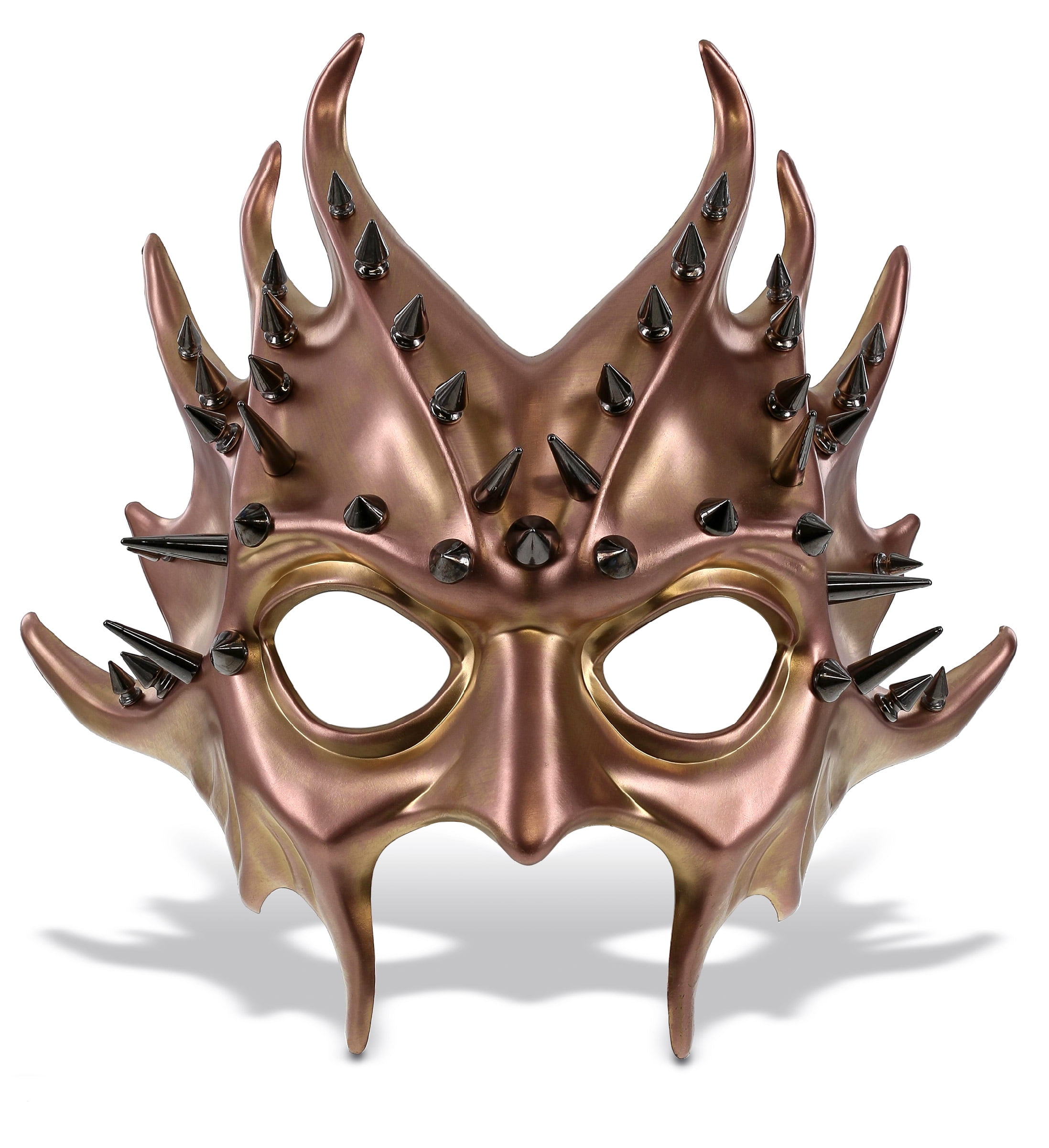 Attitude Studio Rose Gold Steampunk Metallic Devil Mask Costume ...
