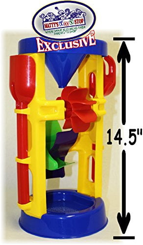 Matty's Toy Stop 14.5" Large Plastic Sand & Water Wheel with Shovel ...