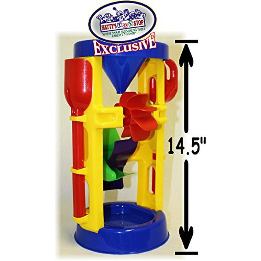 Matty's Toy Stop 14.5" Large Plastic Sand & Water Wheel with Shovel ...