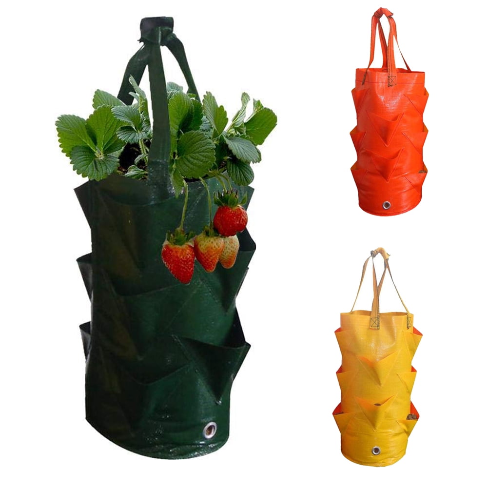 SPRING PARK Gardens Hanging Planter Growing Bag with Handles Wall ...
