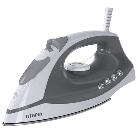 Utopia Home Steam Iron for clothes With Non-Stick Soleplate - 1200W ...