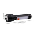 Portable LED Flashlight with Red Light - Plastic Waterproof Torch with ...