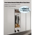 4 Pack 1-7/16 Inch Sliding Mirror Closet Door Roller Assembly, Steel ...