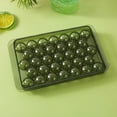 TERGAYEE Round Ice Cube Trays,Ice Tray for Freezer with Lid & Bin ...