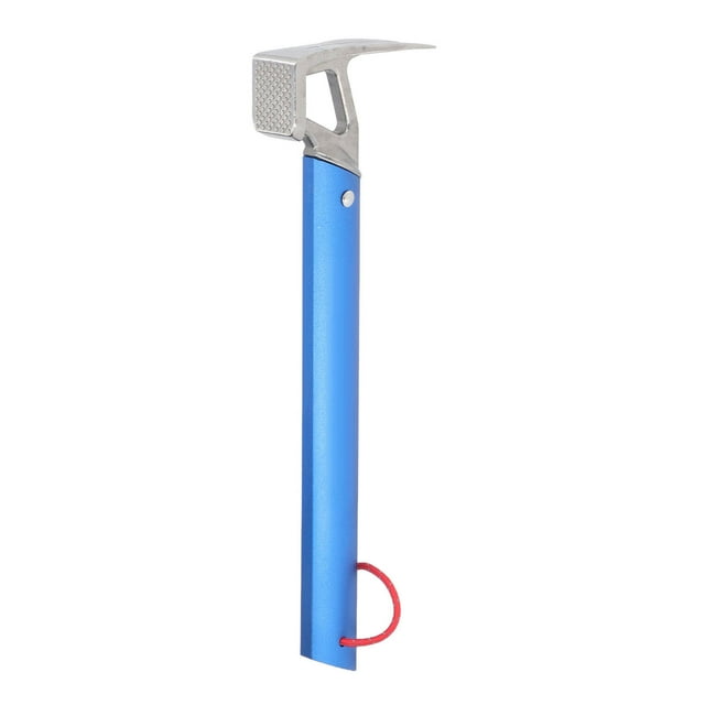 Camping Hammer, Multi Function Tent Stake Hammer For Digging Holes Blue ...