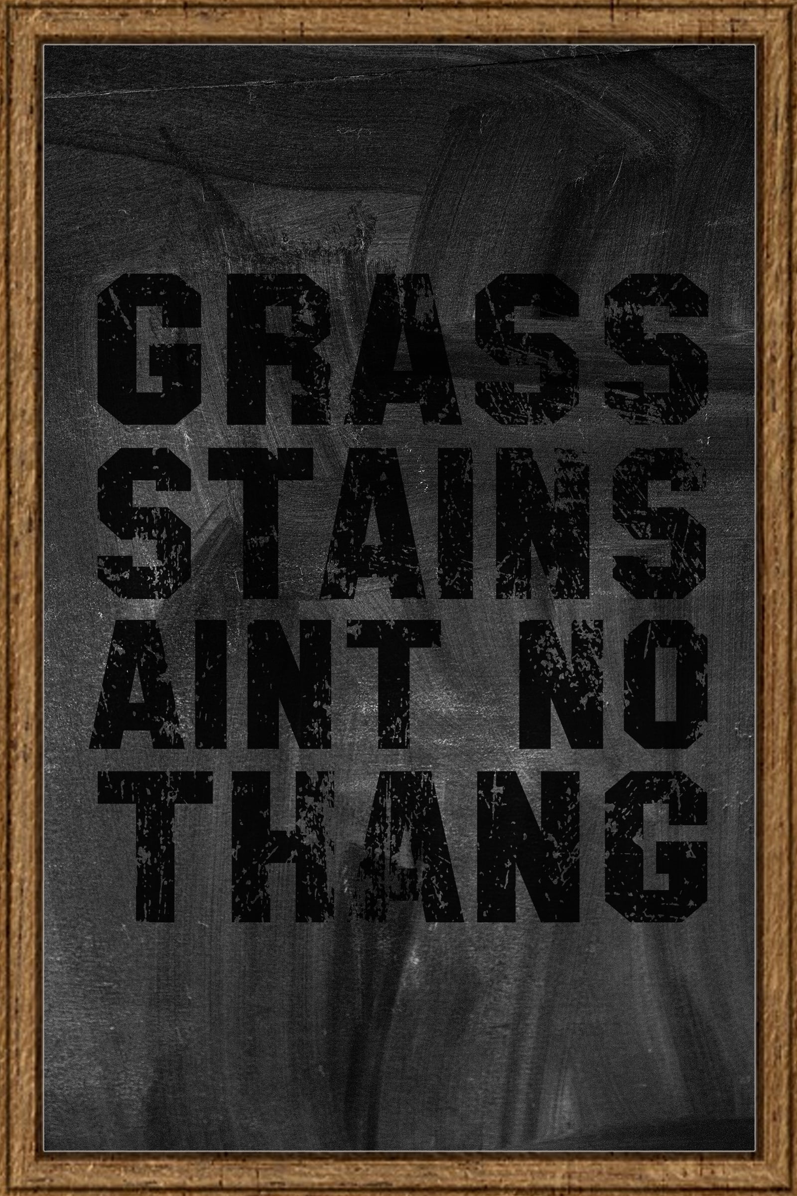 Grass Stains Ain't No Thang Funny Outdoor Athlete Tomboy Girl Tin Sign ...
