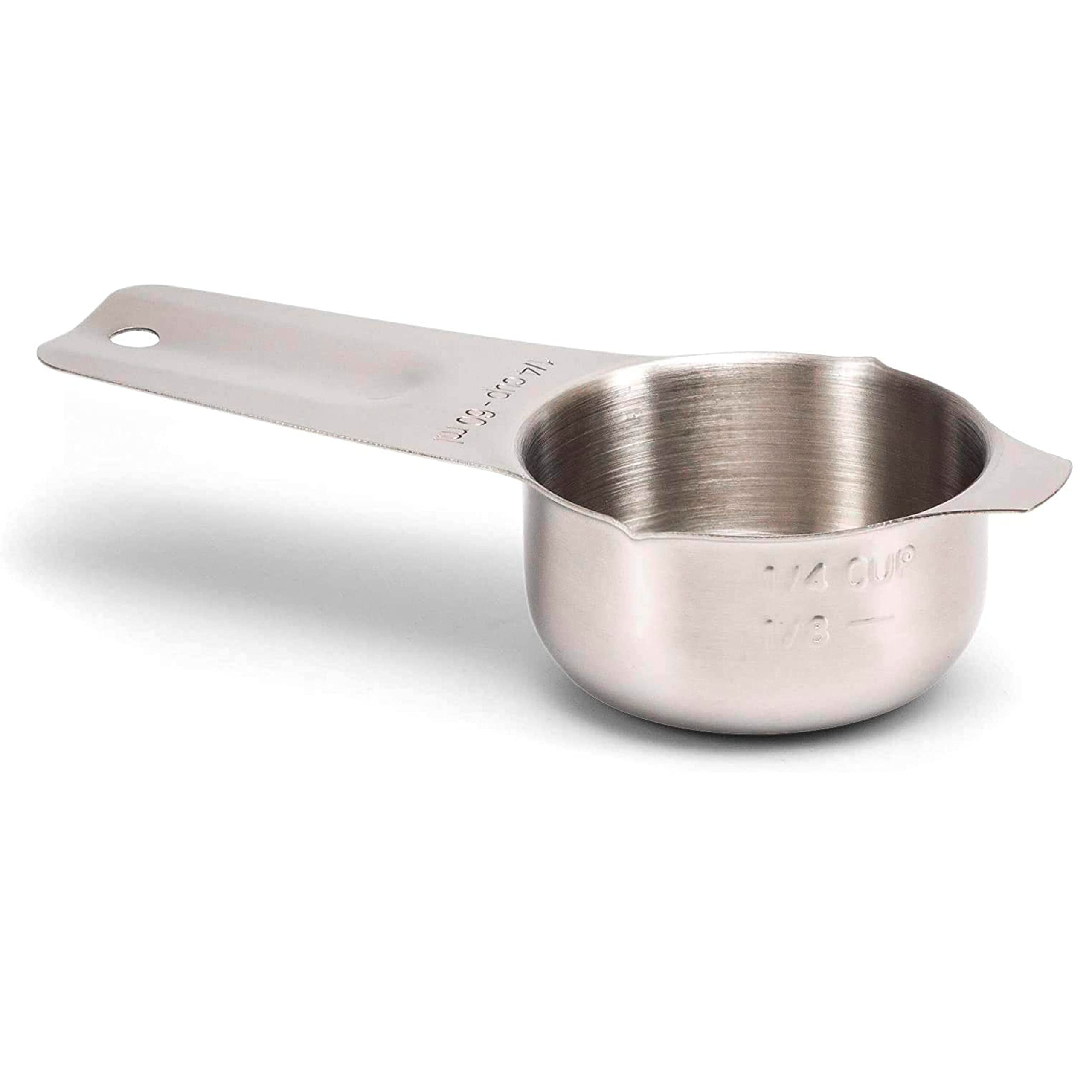 2lbDepot 1/2 Cup Measuring Cup Stainless Steel Metal, Accurate ...
