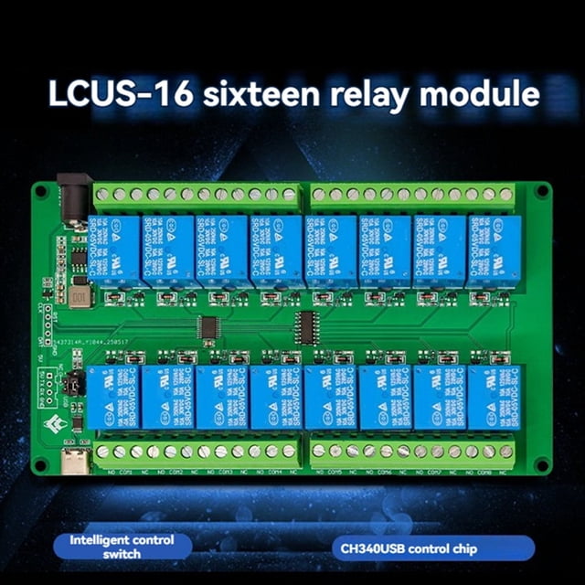 16 Channel USB Relay Module ESP32 Development Board Computer Serial ...