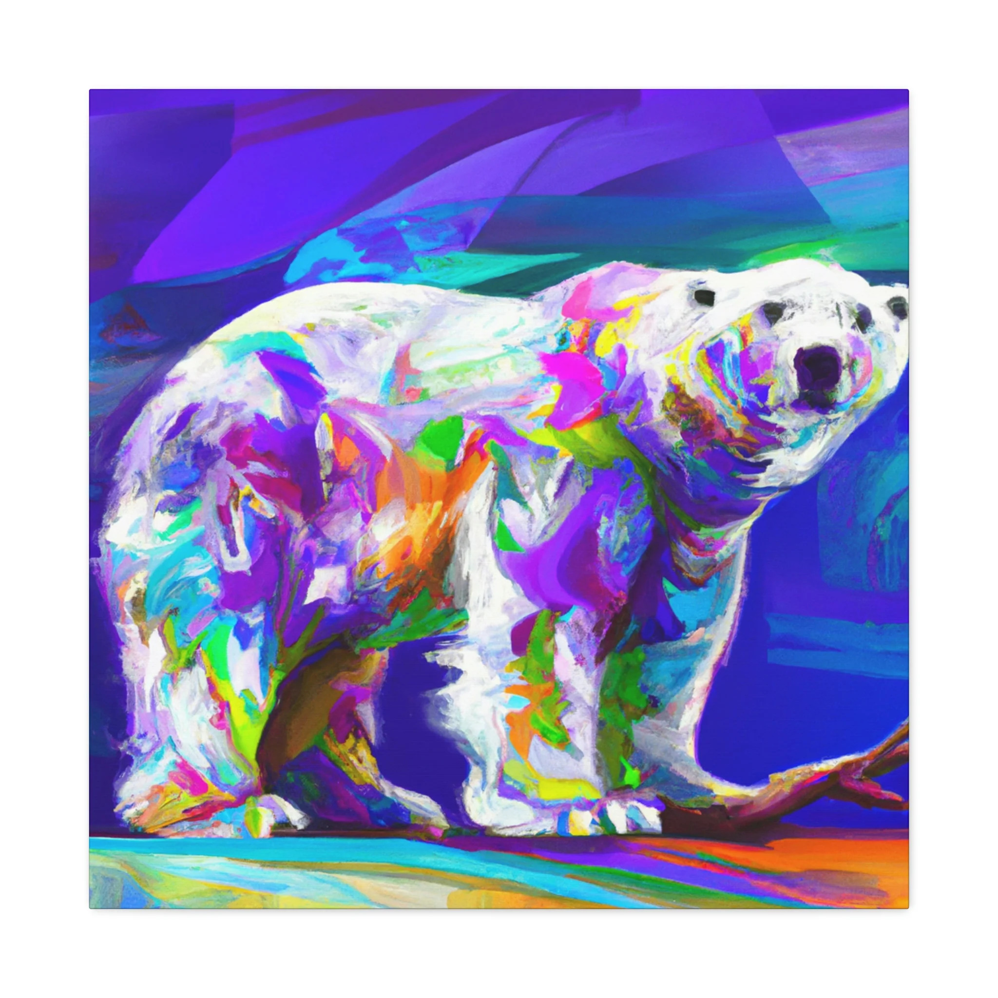 Polar Bear in Fauve - Canvas - Walmart.com
