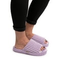 MUK LUKS Women's Ribbed Terry Pool Slide Scuff Slippers, Sizes 6-11 ...