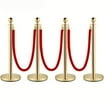 4 PCS Gold Stanchions with Red Velvet Ropes-Red Carpet Party Crowd ...
