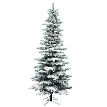 Best Choice Products 6ft Snow Flocked Artificial Pencil Christmas Tree ...