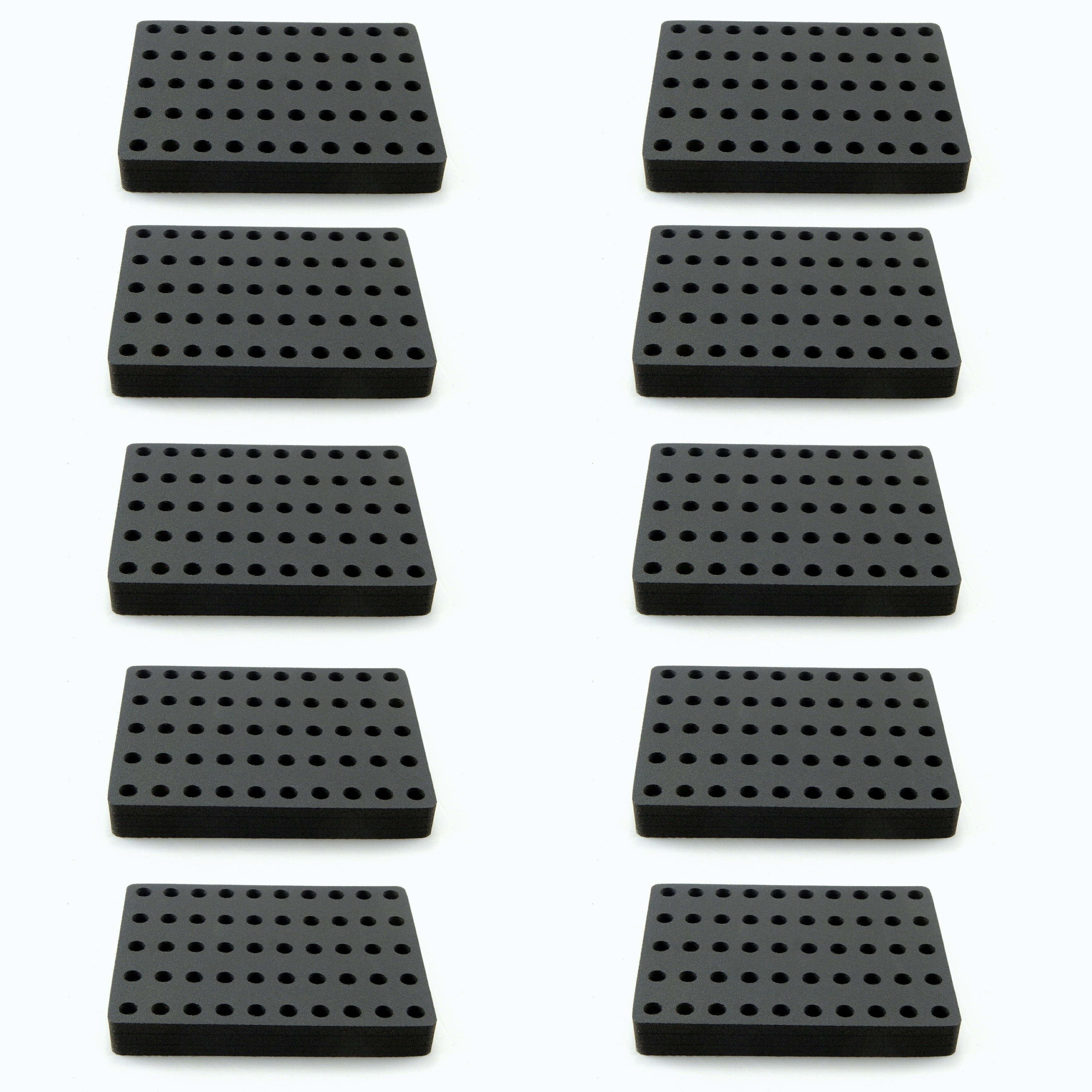 Polar Whale 10 Vial Racks Black Foam 2ml Storage Rack Holder Organizer ...