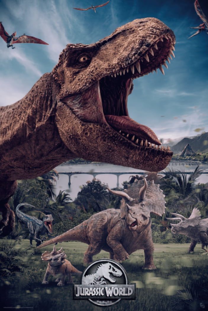 Jurassic Park Dinosaur Poster