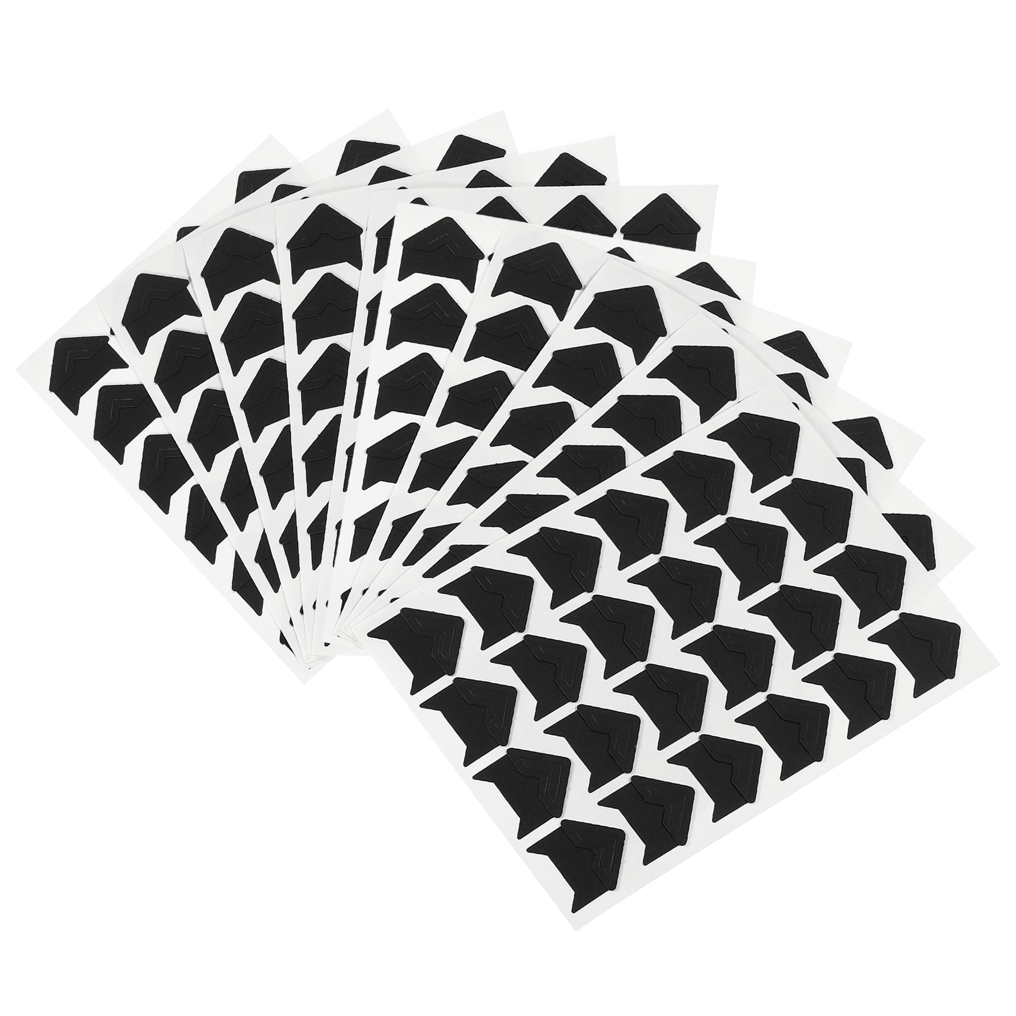 Uxcell Photo Corners Adhesive DIY Picture Mounting Sticker Black 15 ...
