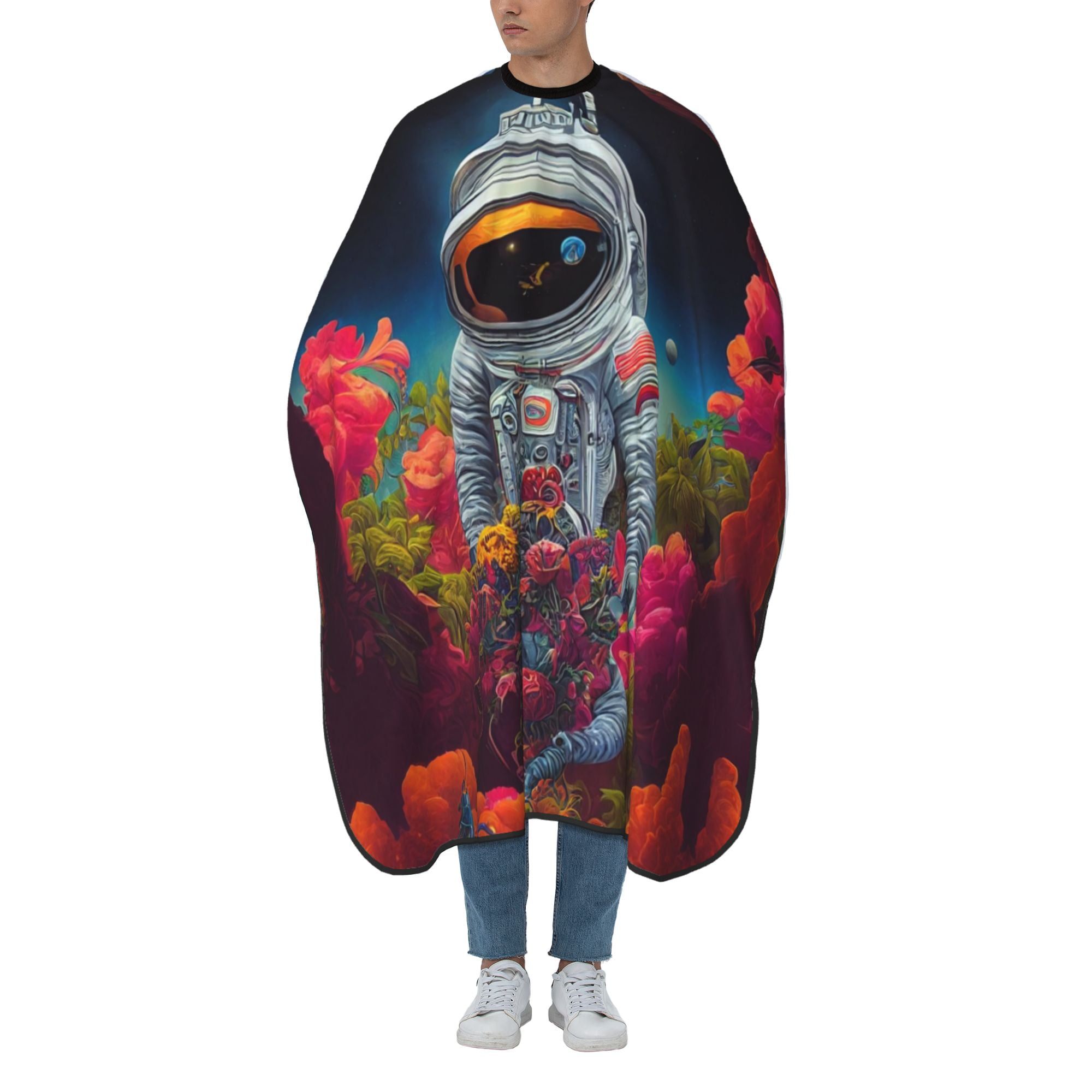 ZICANCN Hair Cutting Cape for Adults,Astronaut Universe Cape Salon ...