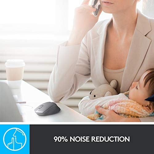 Logitech M331 Silent Plus Wireless Mouse 2.4GHz Conexión 1000dpi Negro ...