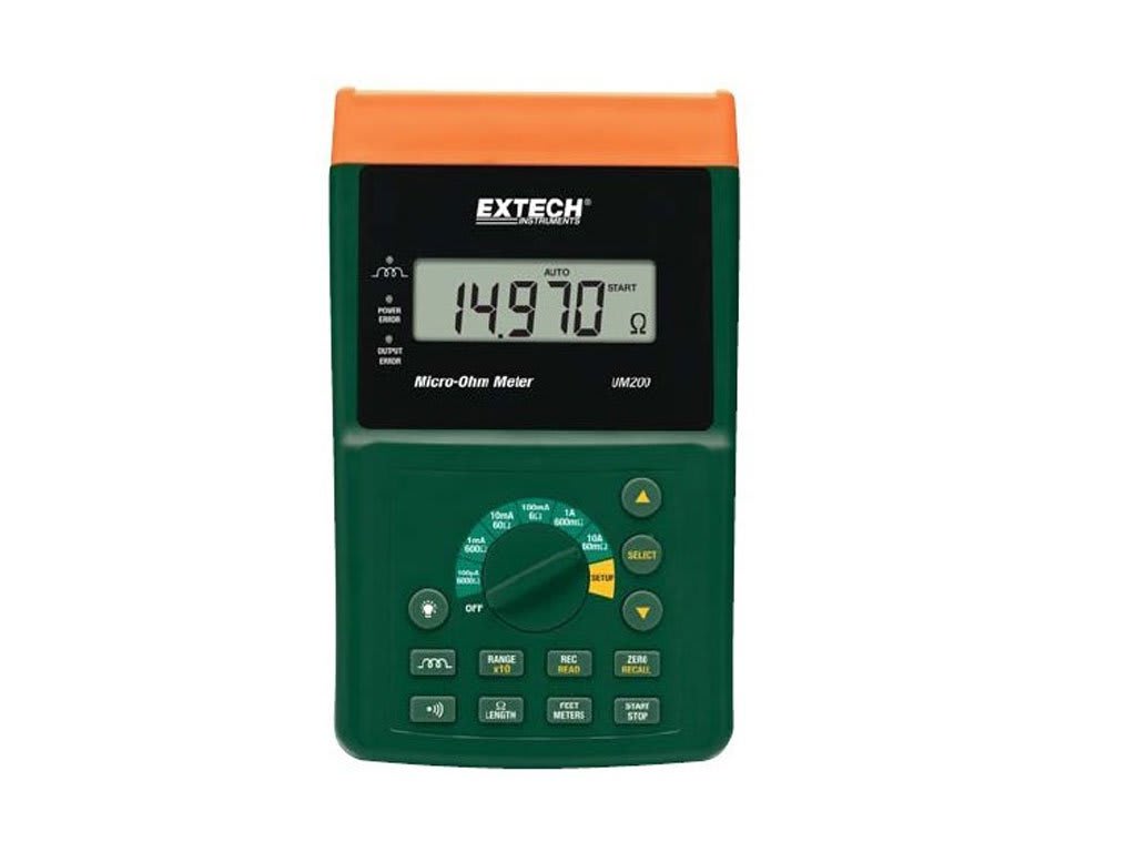 Extech UM200 Micro-Ohmmeter / DLRO / Bond Testing - Style (Micro ...