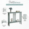 Kings Brand Furniture Ice Blue Wood Entryway Console Table – Narrow ...