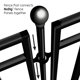 Yardlink Black Steel Gate Panel, 34 inch H x 48 inch W - Walmart.com