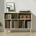 Record Player Stand Turntables Stand with Charging Station and Vinyl ...