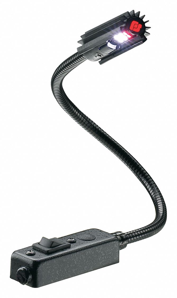 Federal Signal Task Light,Gooseneck,5 W,Black LF12ES-LED - Walmart.com
