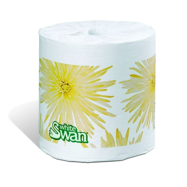 White Swan® Bathroom Tissue, 2-Ply, 48 Rolls/Case, 429 Sheets/Roll ...