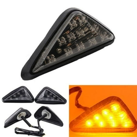 Hot 2pcs Universal Motorcycle Flush Mount LED Triangle Turn Signal ...