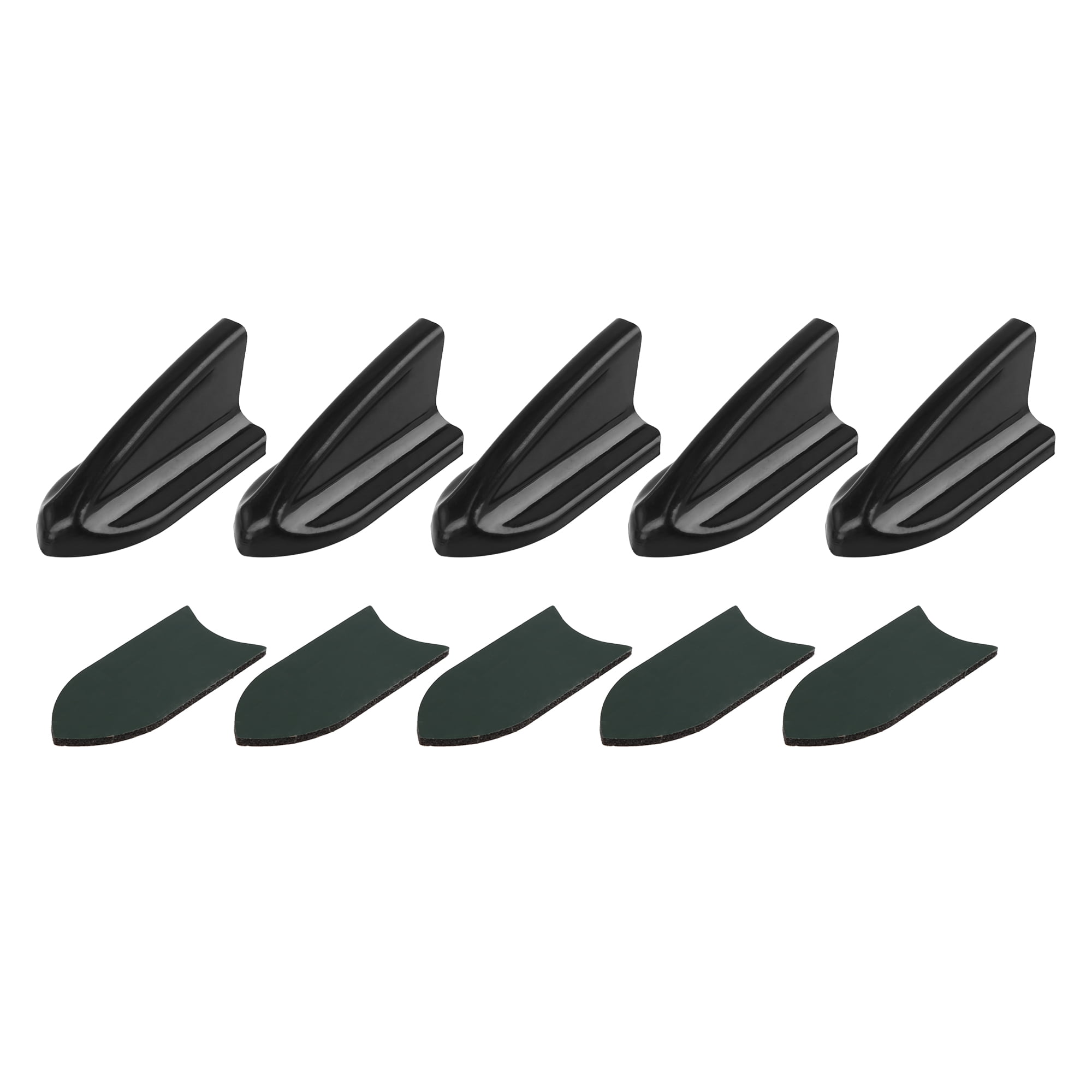 5pcs Shark Fin Shape Black Car Roof Spoiler Diffuser Generator Tail ...
