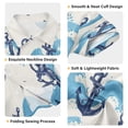 BZSMCE Short-Sleeve Button-Down Shirt Summer Wave Boat Anchor Pattern ...