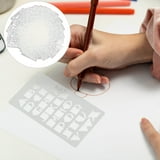 2 Count English Alphabet Template Mini Layering Stencils Letters ...