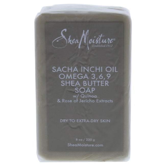 Shea Moisture Omega 3,6,9 Rescue Shea Butter Soap, 8 OZ - Walmart.com