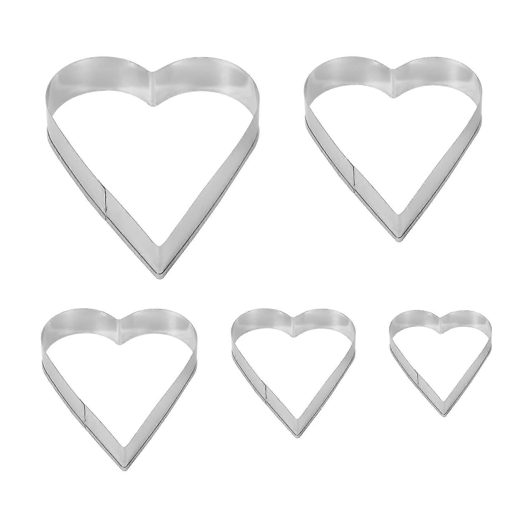 Click here for Vorcoy 5 Pieces Heart Shape Cookie Cutter Set Vale... prices