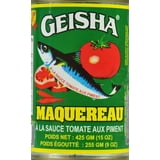 Geisha Mackerel in Tomato Sauce with Chili, 15 oz, High Protein ...
