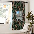 Bigfoot and Camouflage Black Pattern Blackout Curtains,Triple Weaved ...