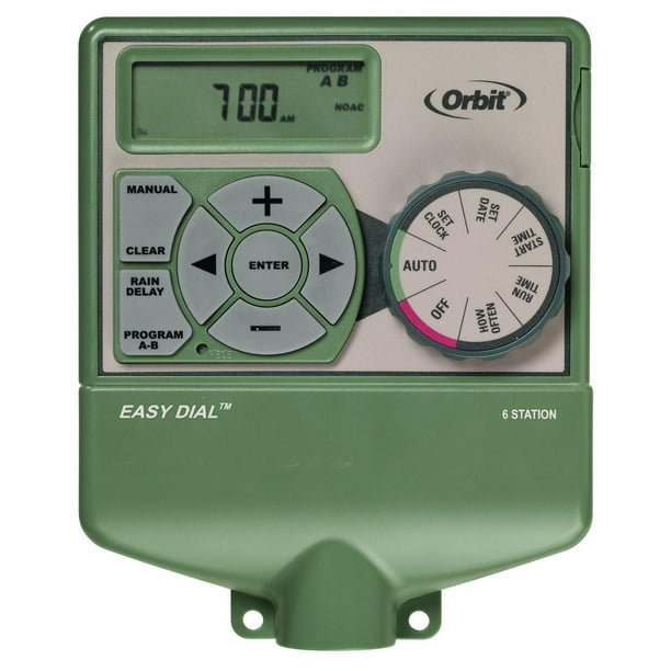 Orbit Easy Dial Programmable 6 Zone Sprinkler Timer - Walmart.com